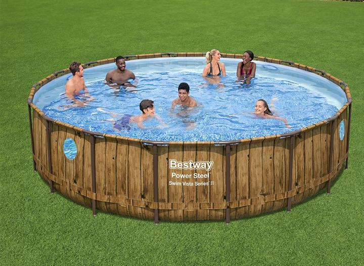 Bestway Power Steel Frame Pool Swim Vista 549x122CM - Galaxus