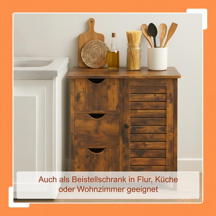 Relaxdays Badezimmerschrank (80 x 60 x 30 cm) - kaufen bei Galaxus