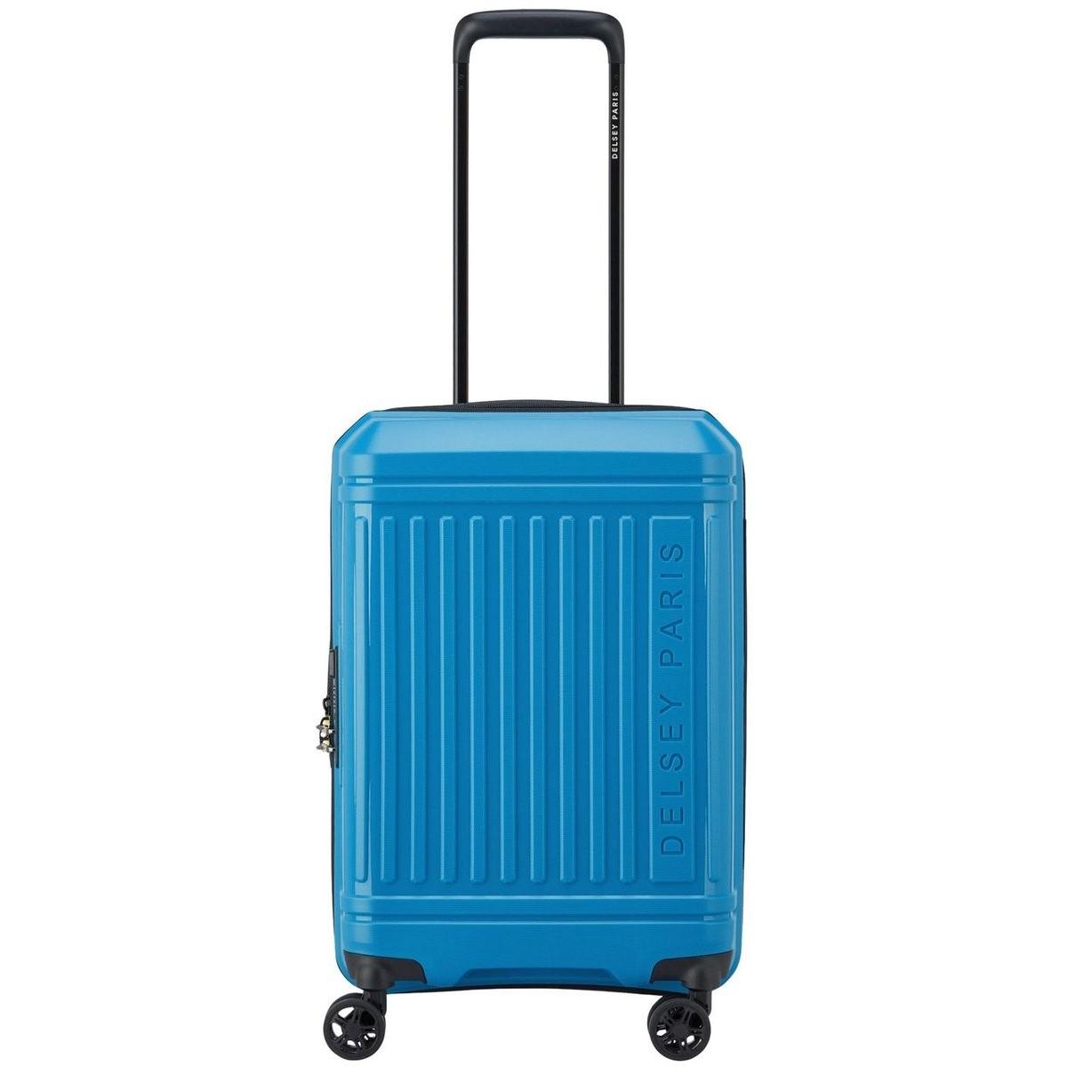 Delsey Lutece Cabin Trolley 55 Expandable peacock blue - Galaxus