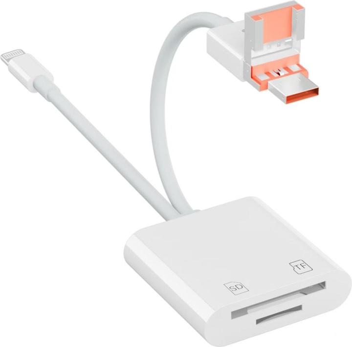 PowerGuard DualHeadConnect USB-C/USB-A Lightning Photo SD Card Adapter ...