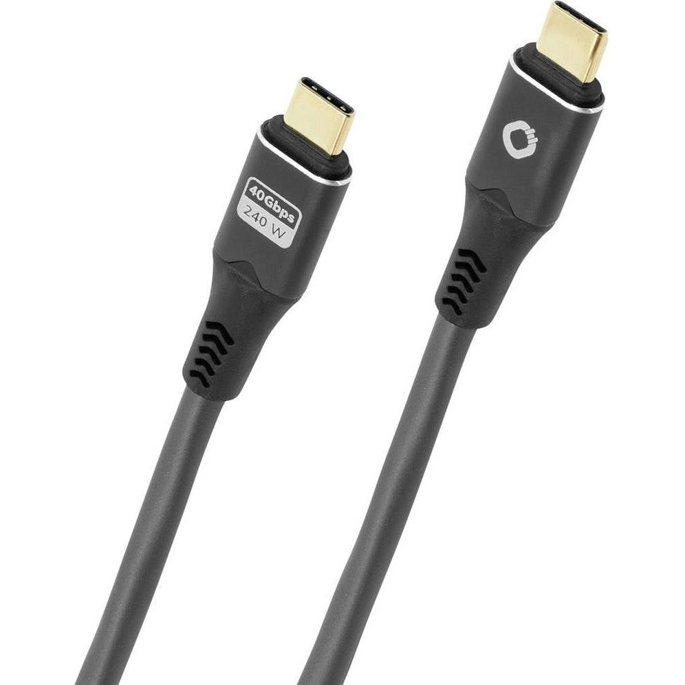 Oehlbach USB TYPE-C Kabel - bis zu 40 Gbps (längenabhängig) 240 W ...