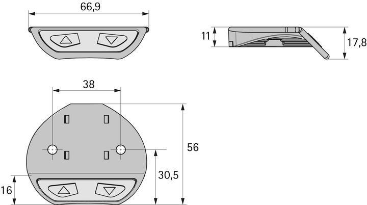 Hettich LegaDrive Systems Handschalter Basic, schwarz - Galaxus