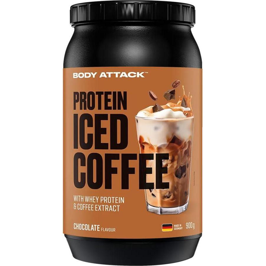 Body Attack Protein Iced Coffee (900g Dose) (900 g, Schokolade) - Galaxus