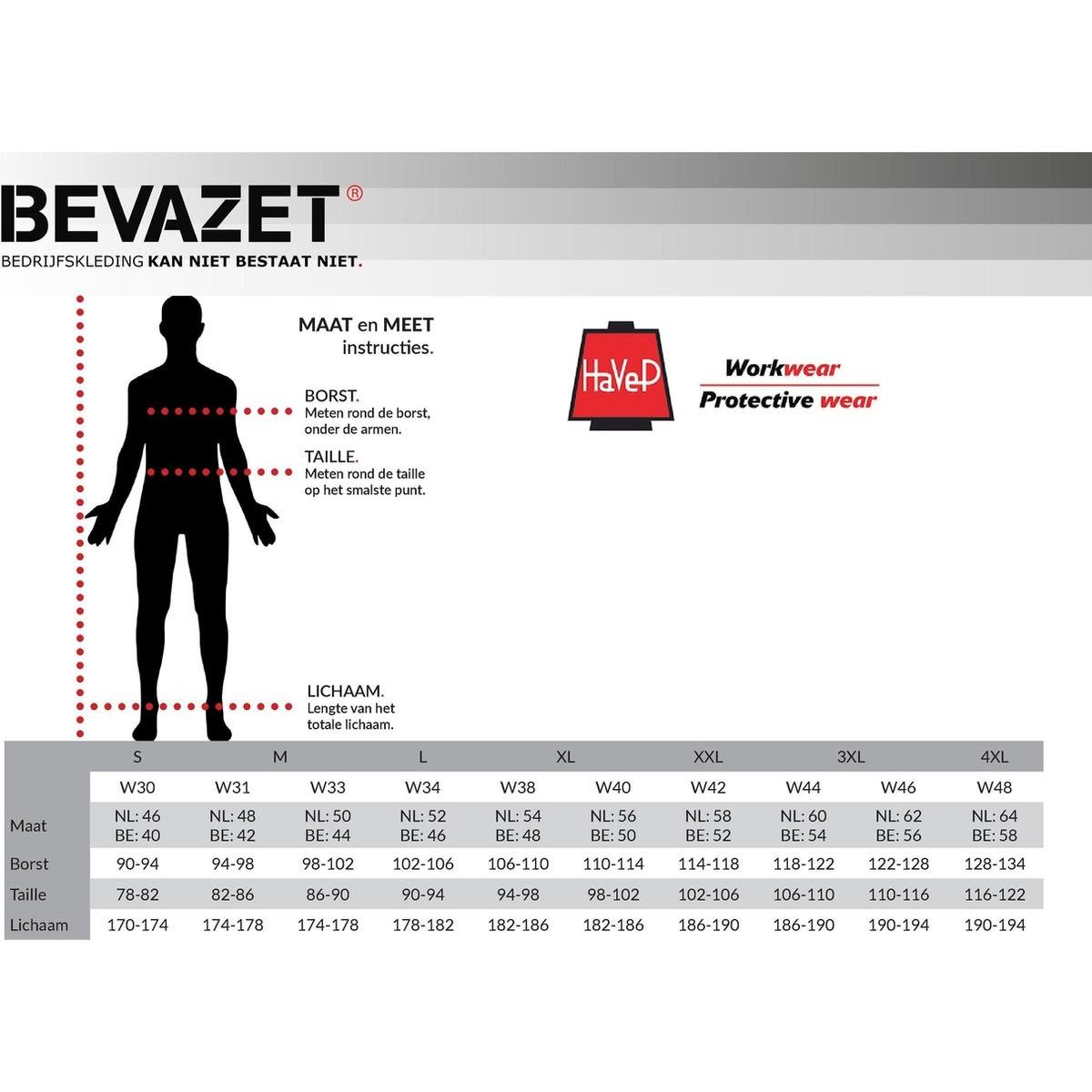 Havep Basic Polyester/Katoen Overall 2096 Zwart Maat 58 (58, 1 x) - Galaxus