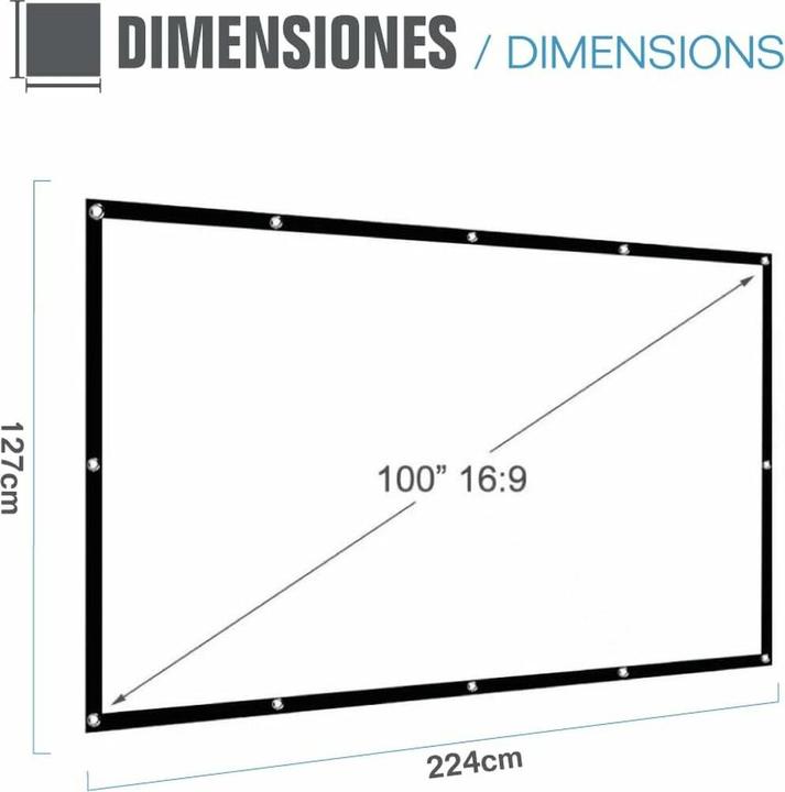 Iggual Projection Screen ECO COST 100 100 - acheter sur Digitec