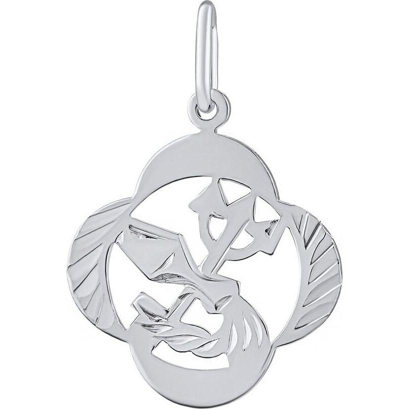 Silvego Silver pendant zodiac sign Aquarius - four-leaf clover ...