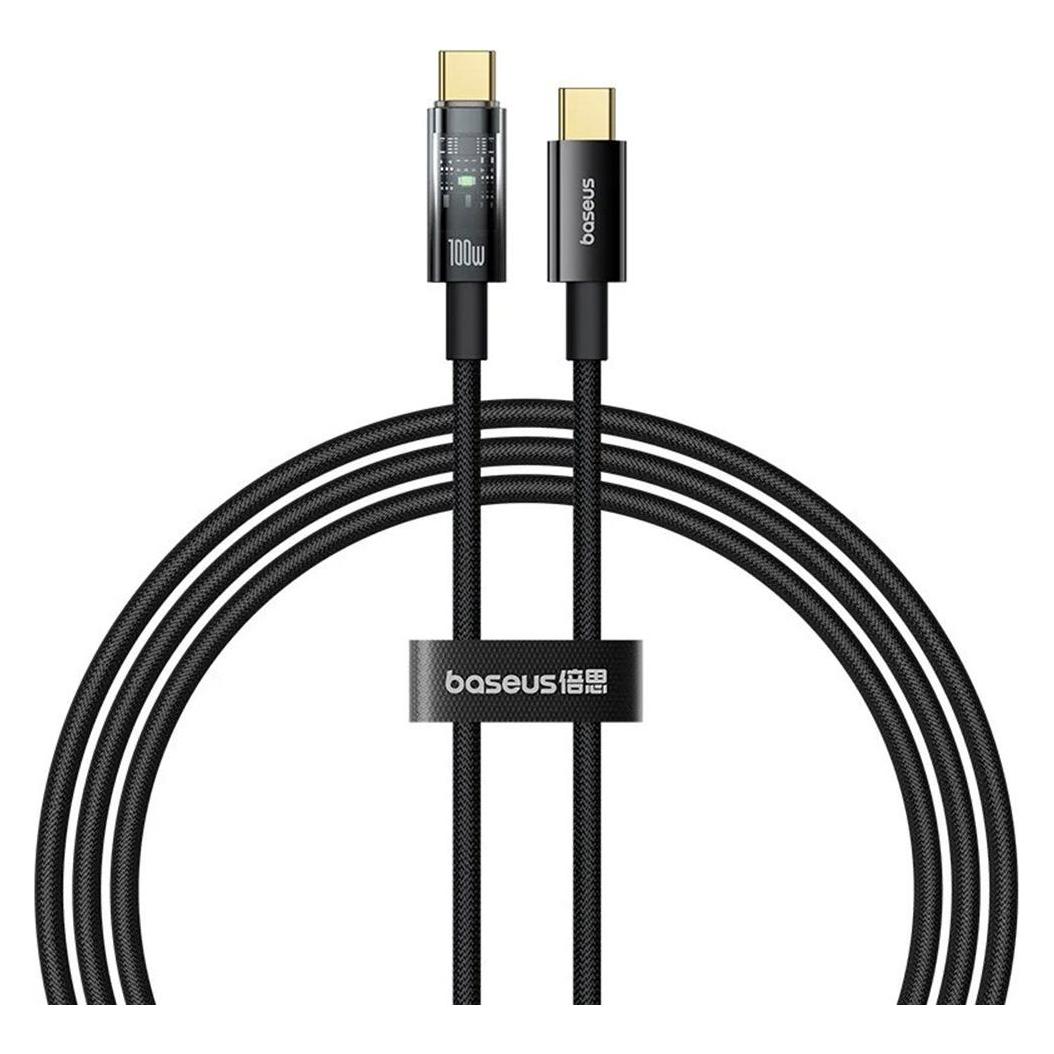Baseus USB-C to USB-C Cable Explorer, 100W, 5A, 2m, Black - Galaxus