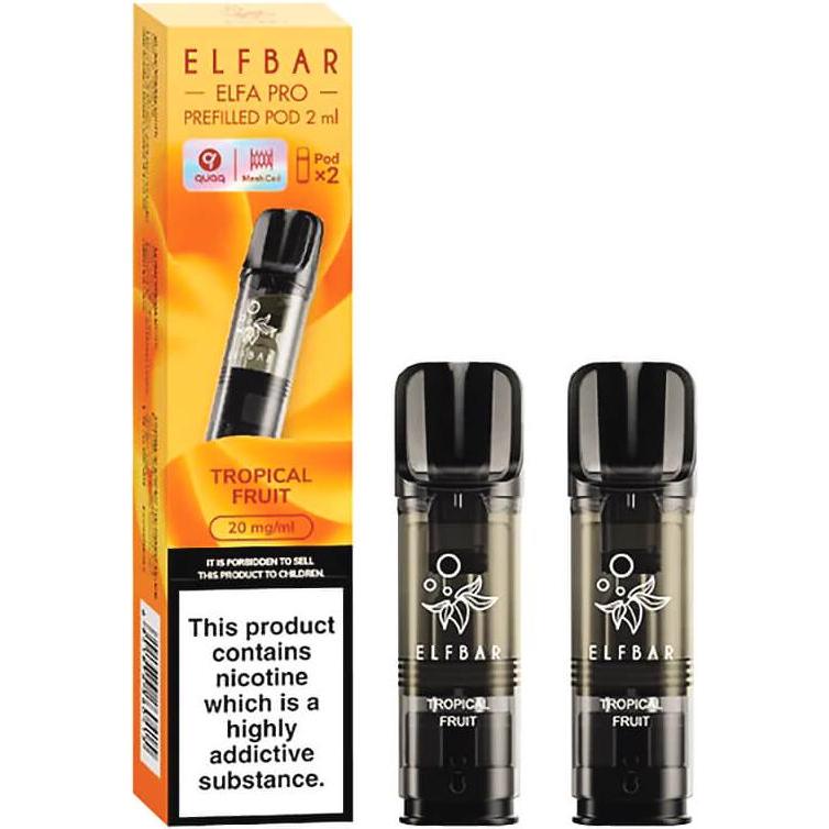 Elfbar Pack 2 Vorgefüllte Einweg Patronen Elfa Pro Tropical Fruit Elf ...