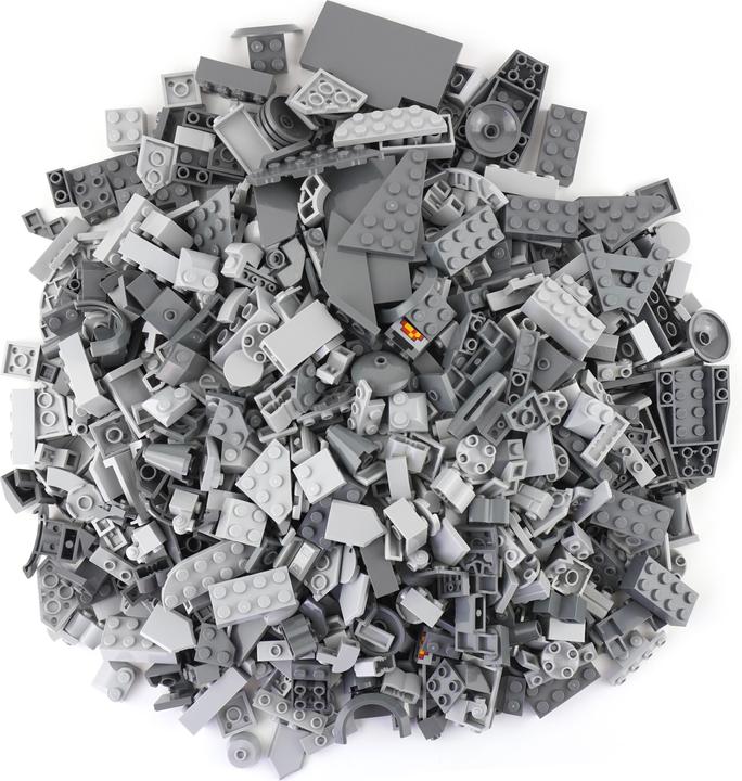 grey lego bricks