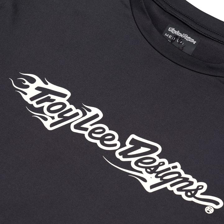 Troy Lee Designs Ruckus Long Sleeve Ride Tee, Burn Out, carbon, XL (XL ...