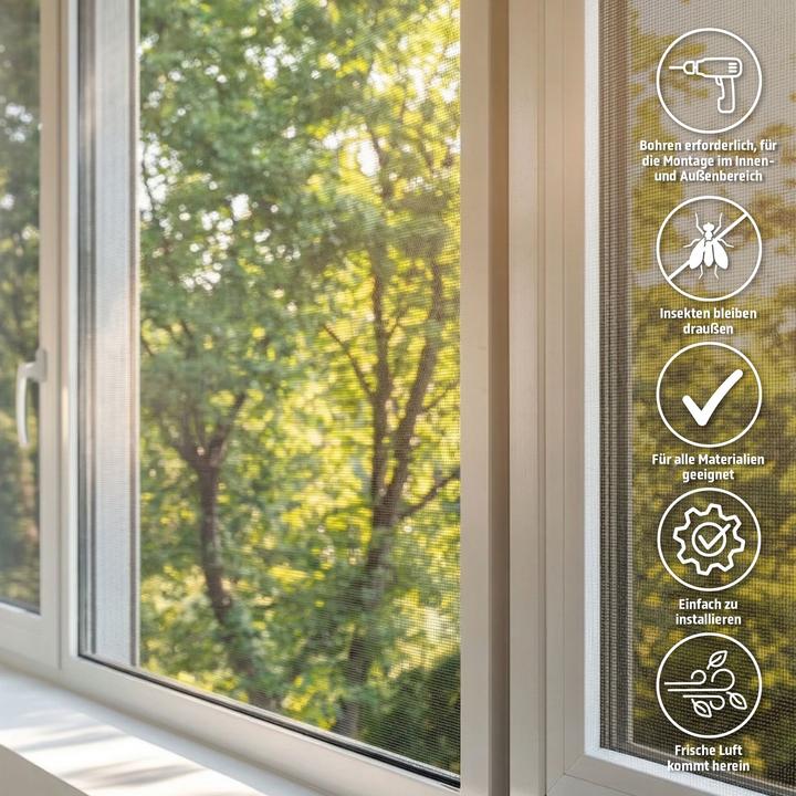 Cocoon Home Concepts Cocoon Insektenschutzrollo mit Kassette weiss ...