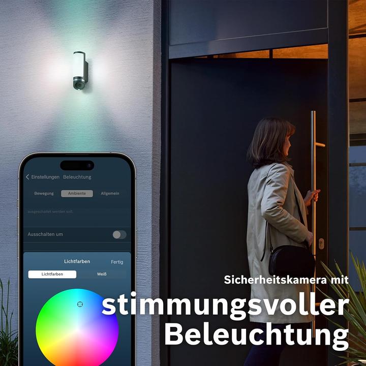 Bosch Hausgeräte Bewegungsmelder-Kamera mit 1080p, Sirene, Alexa ...