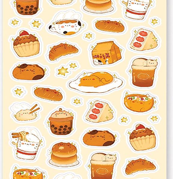 Stickii Aufkleber Cat Cafe Menu, Einzelbogen - buy at Digitec