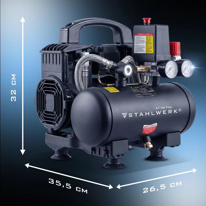 Stahlwerk Kompressor ST-38 Pro 8 bar | 1,60 PS | 1,18 kW | 190 l/min ...