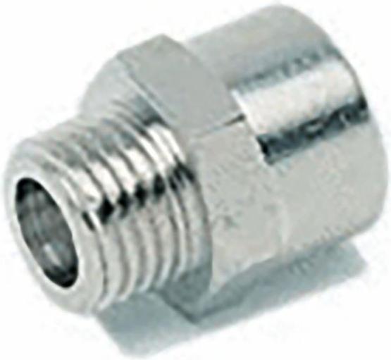 RS PRO Brass Pipe Fitting, Straight Threaded Reducer, Male 1/8in to Female 1/4in - Galaxus