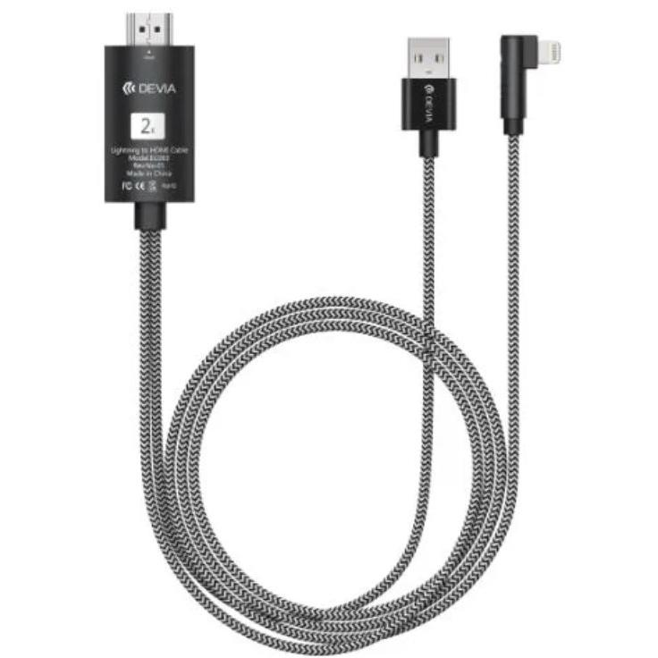 Devia Storm series HDMI Cable (HDMI to lightning) black - Galaxus