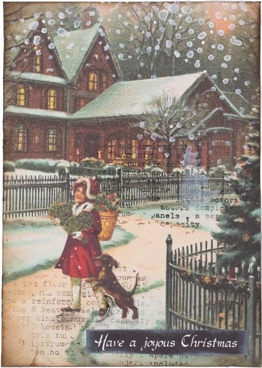 art by marlene Designer Paper Pad "Vintage Christmas" 36 Sheets ...