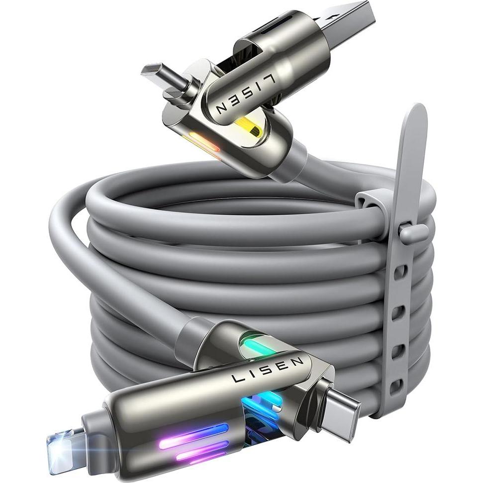 Lisen - Data Cable (YL0124110002) - 4in1, Type-C to Lightning, 240W ...