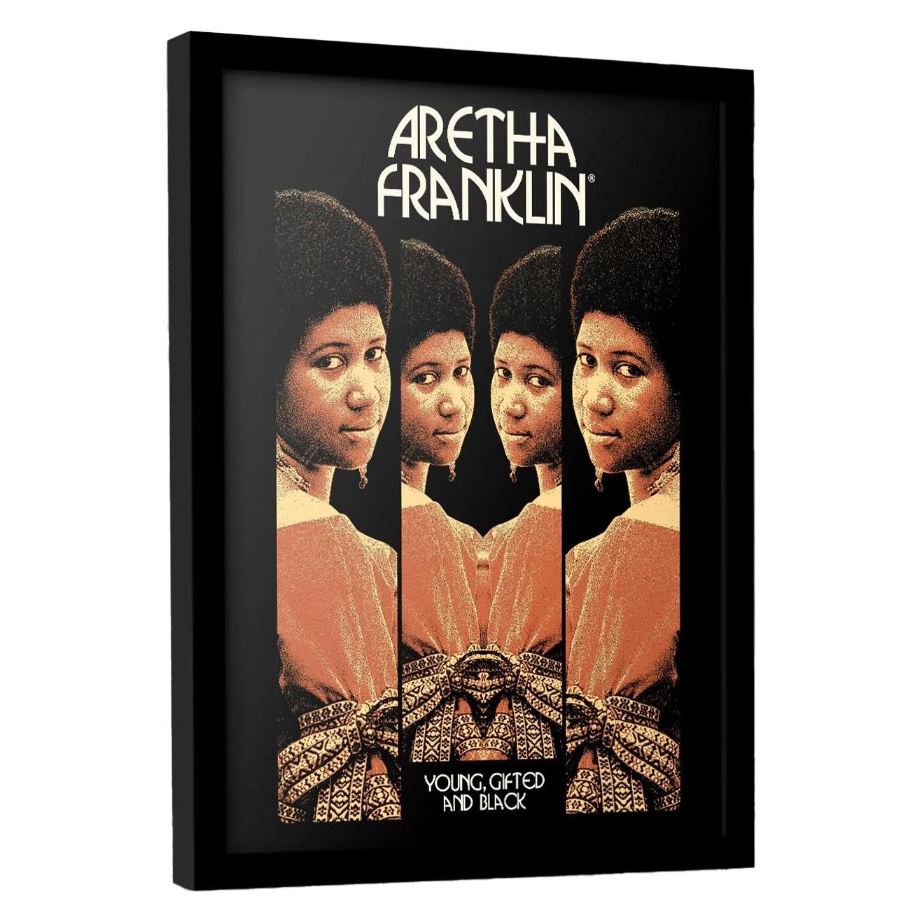 Aretha Franklin Gerahmtes Poster Young Gifted And Black - Galaxus