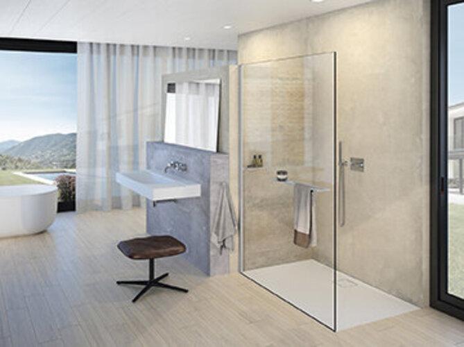 Hüppe Select+ side panel stand-alone, 10mm glass thickness, width ...