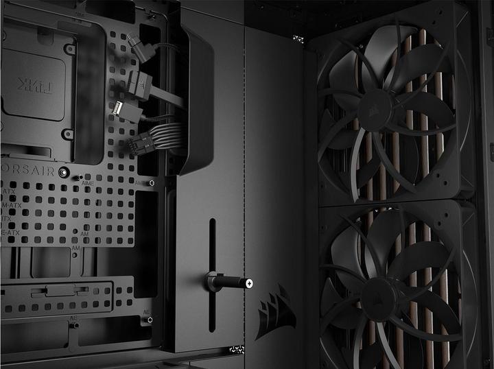 Corsair PC-Gehäuse FRAME 5000D WOOD RS Mid-Tower Schwarz Wallnuss (ATX ...