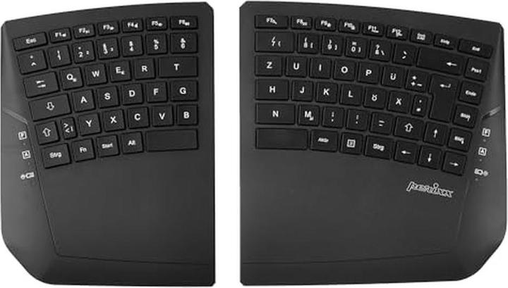 Perixx Wireless Ergonomic Split Compact DE Black Keyboard - Digitec