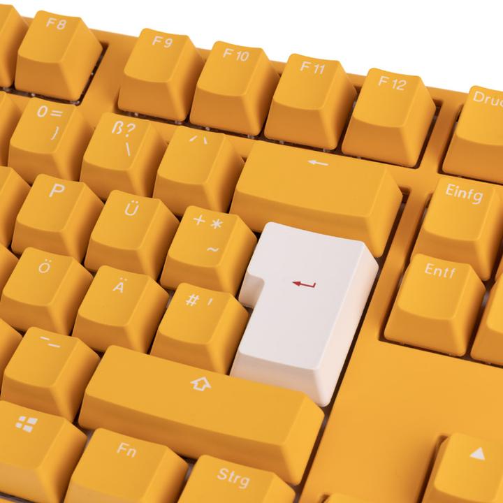 Ducky One 3 yellow TKL gaming keyboard, RGB LED - MX-Silent-Red ...