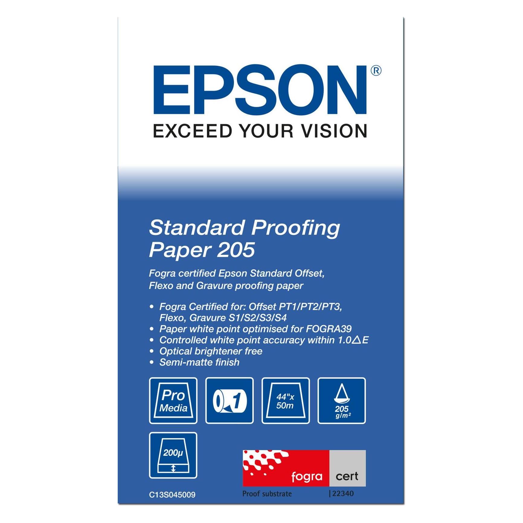 Epson Proofing Paper Standard (205 g/m², 5000 cm, 111.80 cm) - Digitec