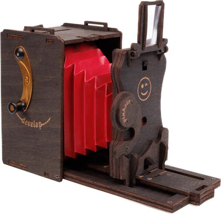 Jollylook Pinhole Mini Instant Film Camera Wood Dark Bru (JLK011) - Galaxus
