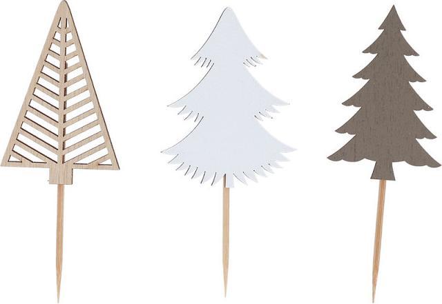 Cerf-Dellier Cake Topper Tannenbäume, 3 Stück - kaufen bei Galaxus