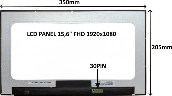SIL LCD PANEL 15,6" FHD 0PIN MATNÃ / BEZ ÃšCHYTÅ® - kaufen bei Galaxus