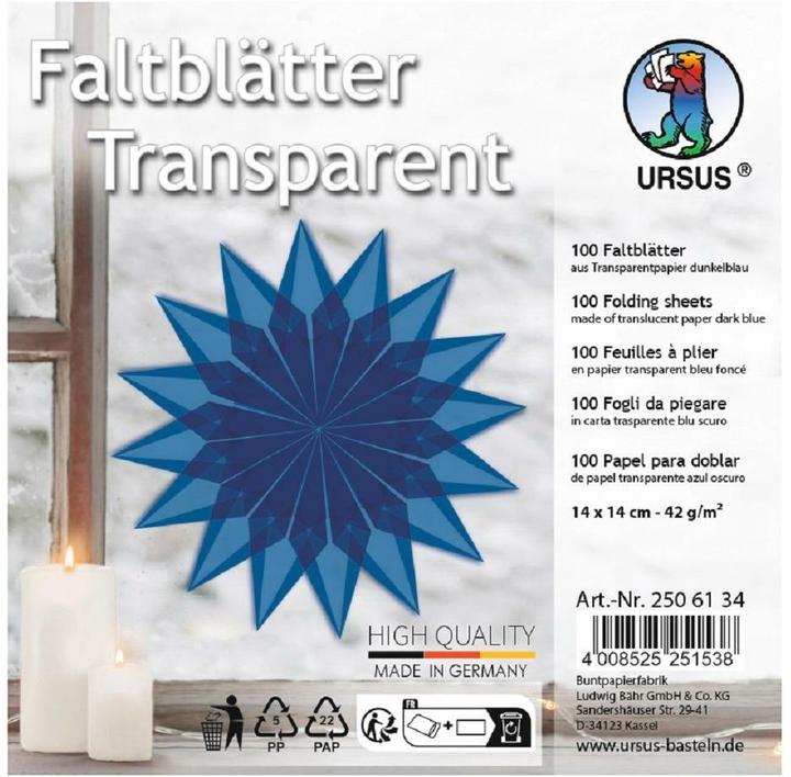 Ursus Faltblätter Origami 14 x 14 cm, 42 g/m² (42 g/m², 50 x) - Digitec