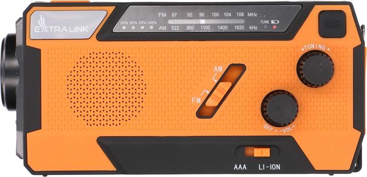 Extralink SOLAR-Notfunkradio mit Dynamo Powerbank 4000mAh und SOS ...