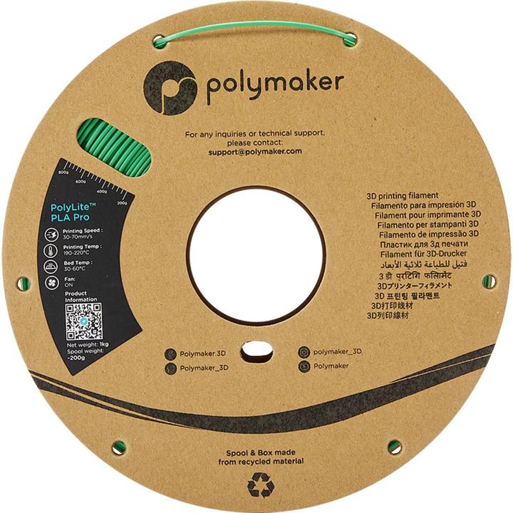 Polymaker PolyLite PLA PRO Green 1.75mm 1kg (1.75 mm, 1000 g) - Galaxus