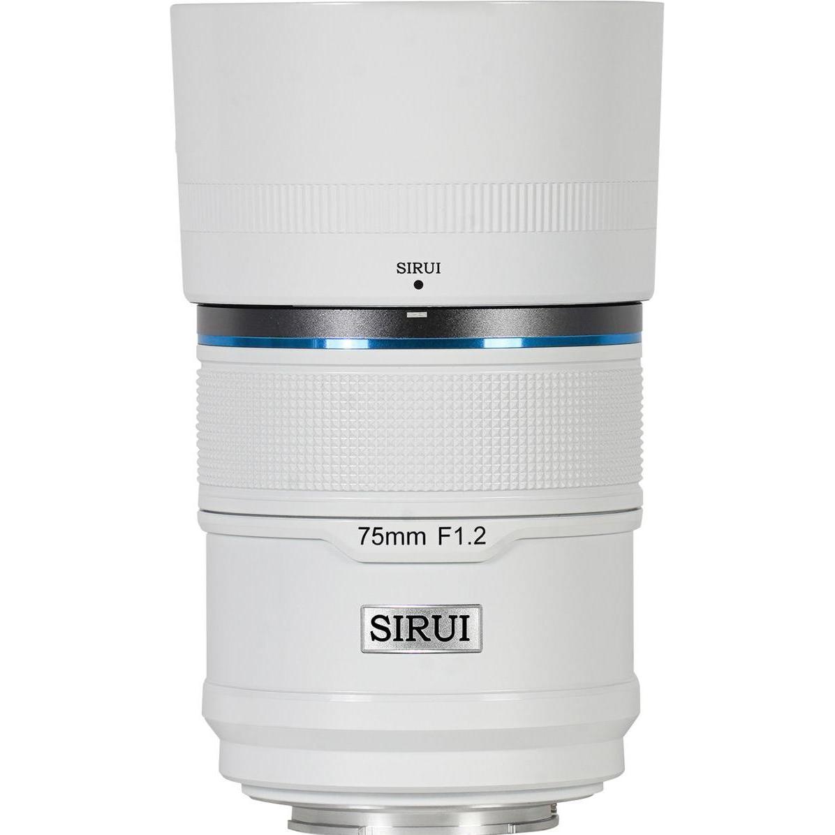 Sirui Sniper 75mm f/1.2 Aps-C/S35 Auto-Focus Lens (E Mount White) (Sony ...