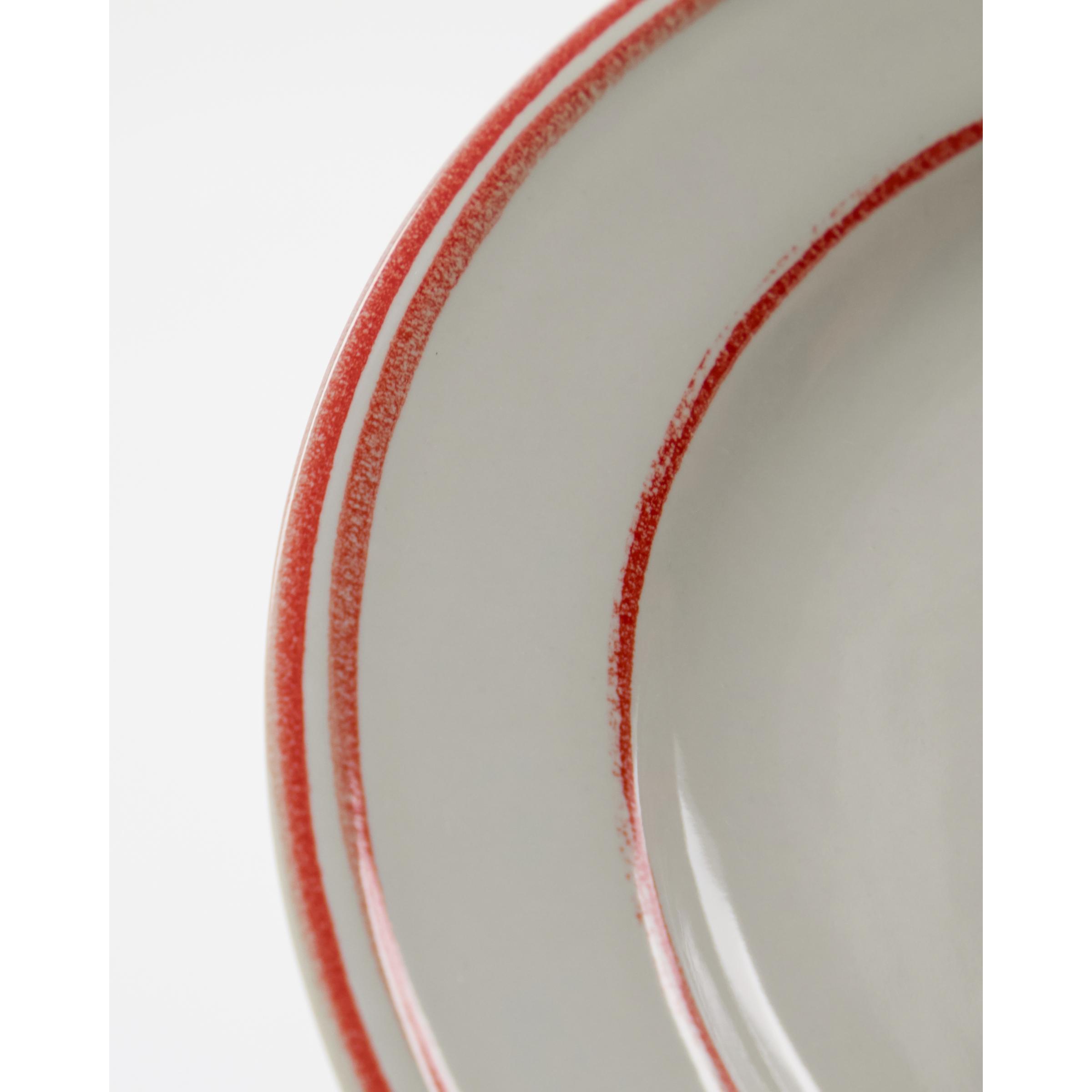 Nicolas Vahé Lunch plate, NVBistro, RedWhite (2x, 21 cm) - Galaxus