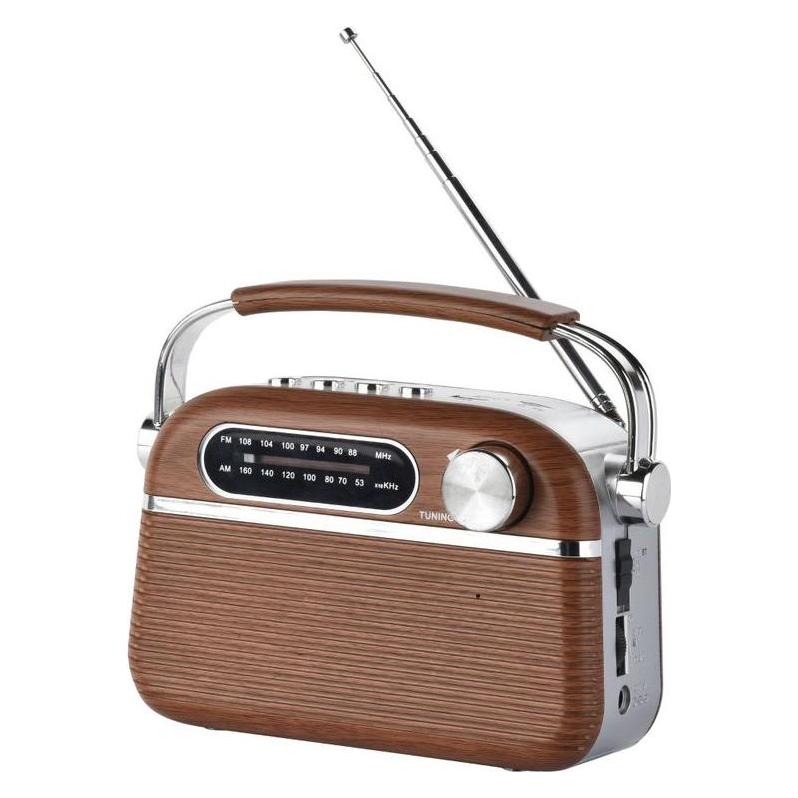 Halterrego Radio vintage Aspect bois, AM/FM/SW lecteur USB/ Carte Micro ...