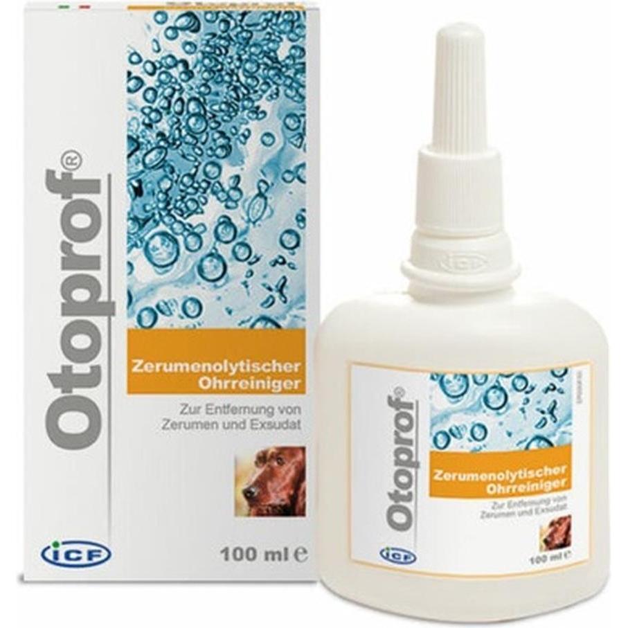 ICF Otoprof 100ml Ear Cleaner for Dogs and Cats Removes Cerumen and ...