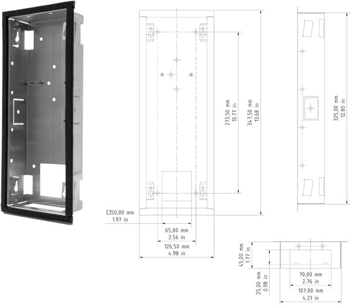 Ekey Video-Intercom mit Fingerabdruck für Inbau, Türöffnung und ...