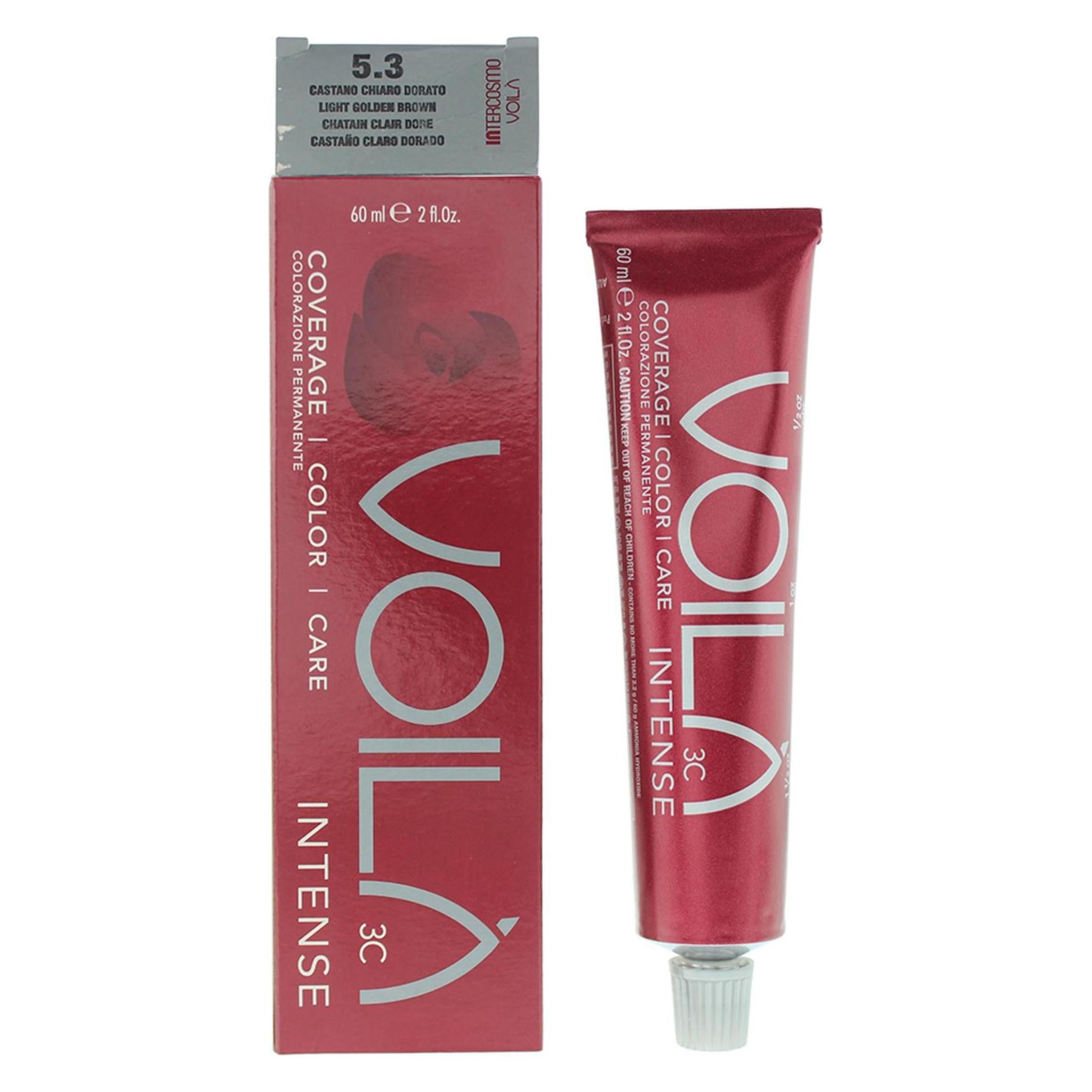 Wella Intercosmo, Voila 3C Intense, Permanent Hair Dye, 5.3 Light ...
