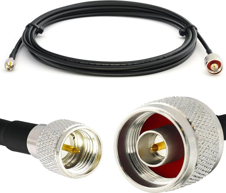 Rangeful Mini UHF Male to N Male 10m RG58/U Coaxial Cable RG58-MUHFM-NM-10 - Galaxus