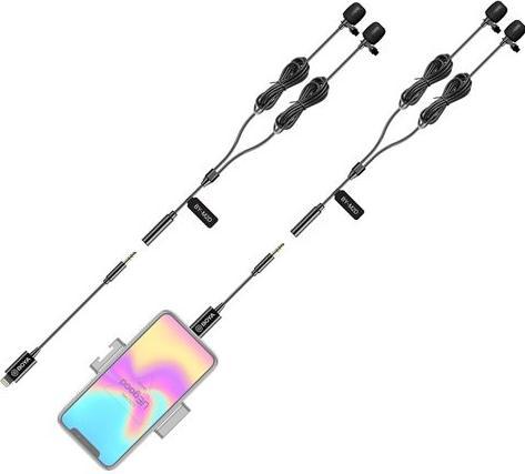 Boya BY-M2D microfoon Zwart Lavalier/Lapel microfoon