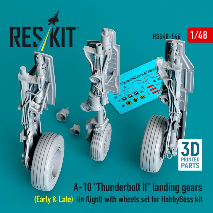 ResKit A-10 Thunderbolt II landing gears (Early & Late) (in flight ...