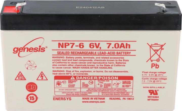 Hawker Energy Hawker Enersys Genesis NP7-6 Blei Akku 6 Volt 7000mAh