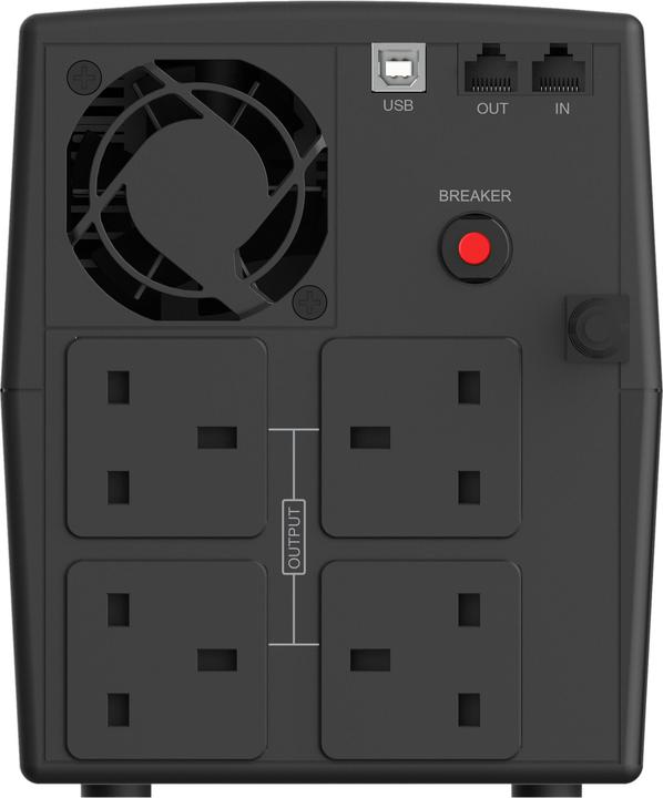 Conceptronic ZEUS USP 2200VA 1320W 4xUK Sockets HID,USB,RJ45 - Galaxus