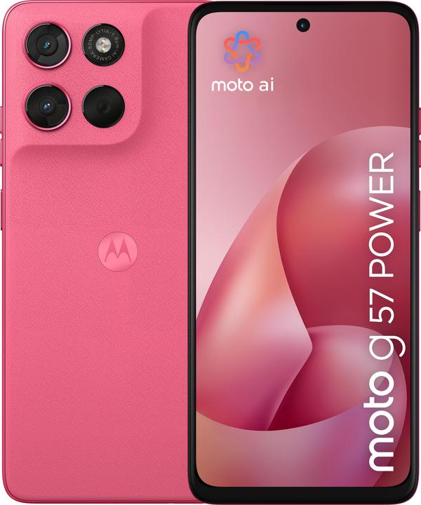 Motorola Moto G57 Power (256 GB, Pink, pink lemonade, Rosa, 6.72", Dual ...