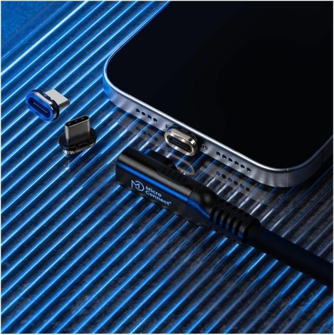 MicroConnect Premium Angled USB4 liquid (1 m, USB 3.2 Gen 2, 240 W ...