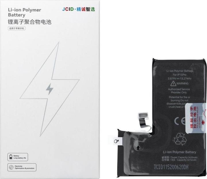 NoName Battery JCID JCID Battery for iPhone 15 Pro 3430 mAh (high ...