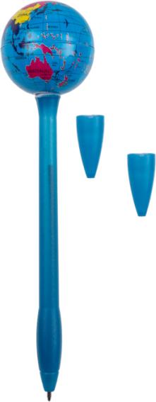 Diverse Ball pen blue barrel with globe - buy at Digitec