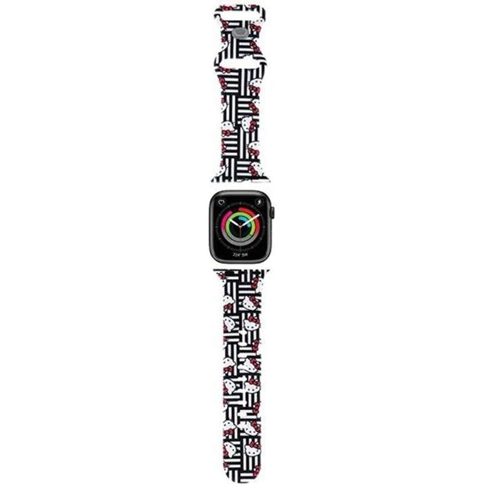 Hello Kitty Pasek HKAWMSDIESK Apple Watch 38/40/41mm czarny/black strap ...